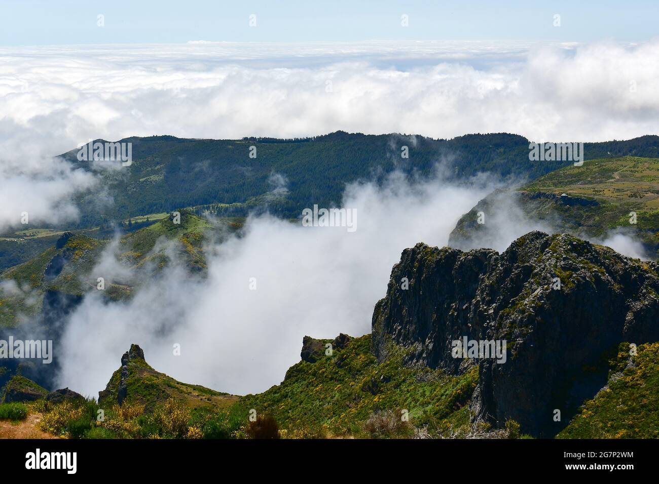 Pico do Arieiro, Pico do Areeiro, Madeira, Portugal, Europe Stock Photo ...