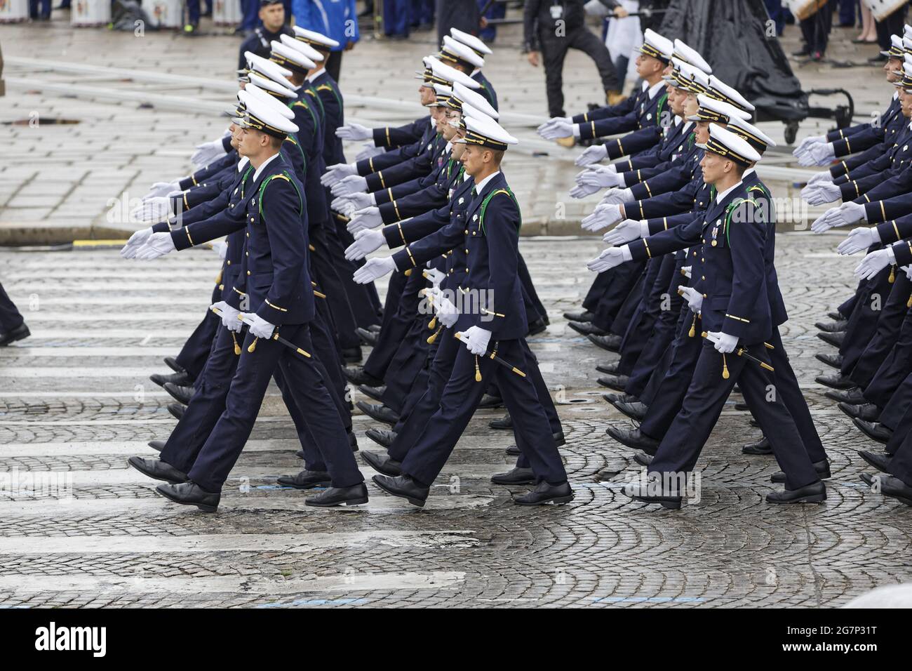 Paris, France. 14th July, 2021. The military parade on Bastille Day ...
