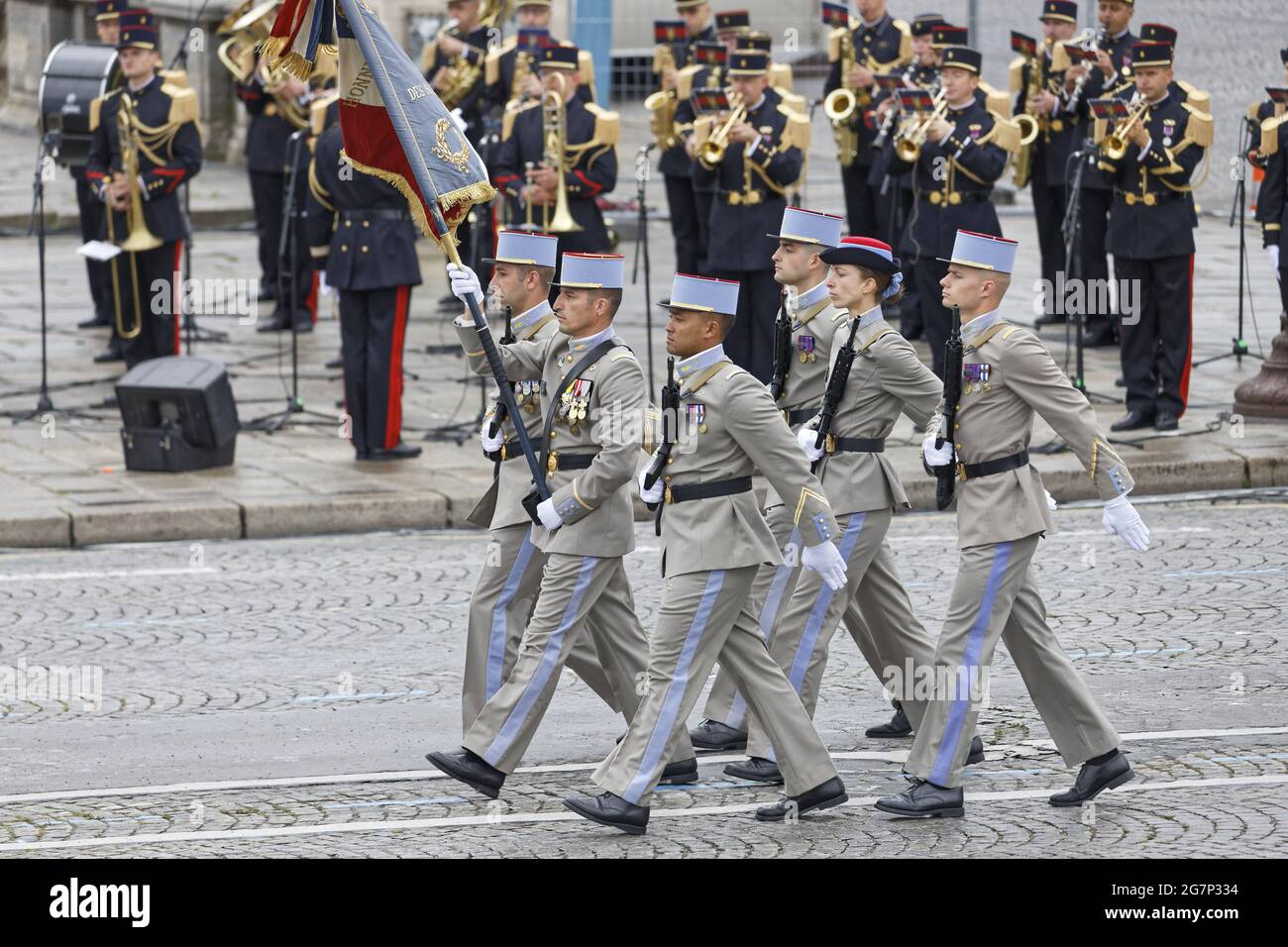 Paris, France. 14th July, 2021. The military parade on Bastille Day ...