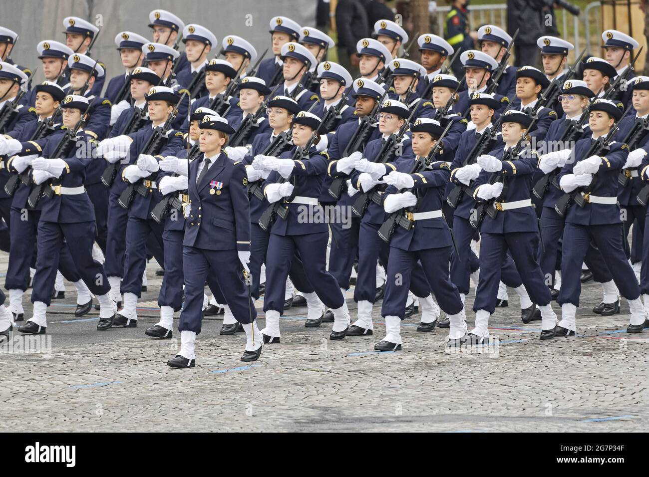 Paris, France. 14th July, 2021. The military parade on Bastille Day ...
