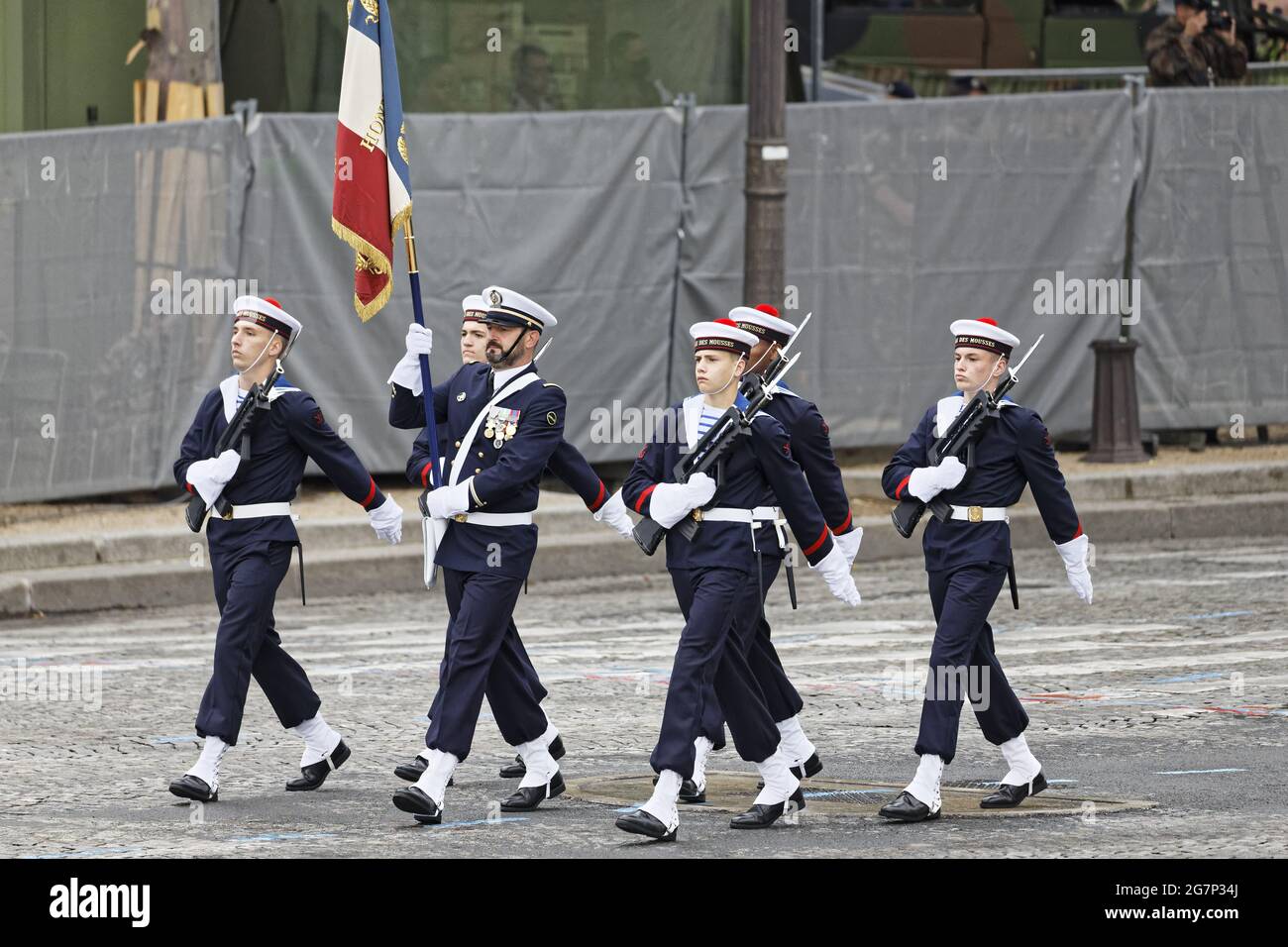 Paris, France. 14th July, 2021. The military parade on Bastille Day ...