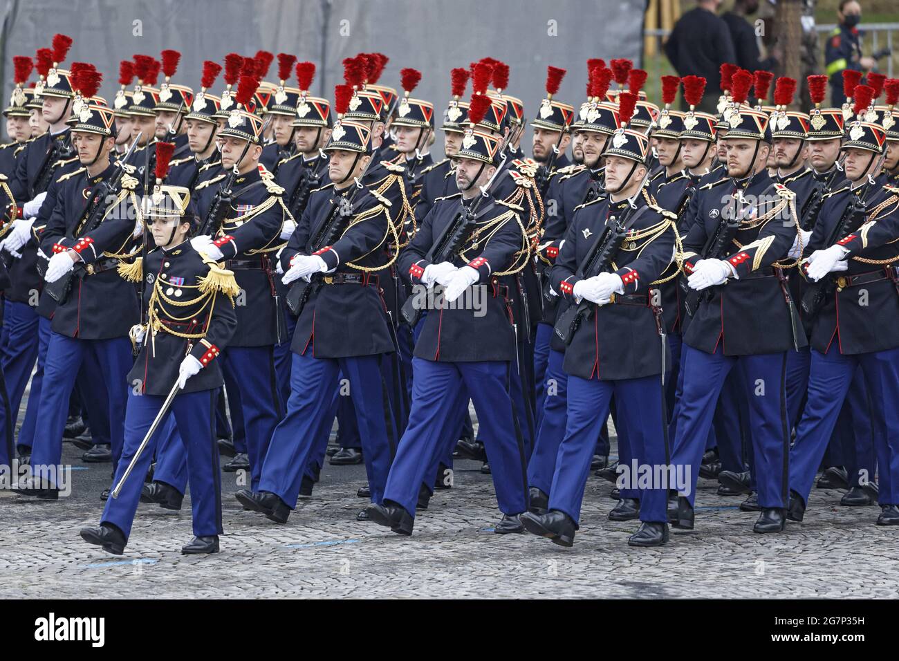 Paris, France. 14th July, 2021. The military parade on Bastille Day ...