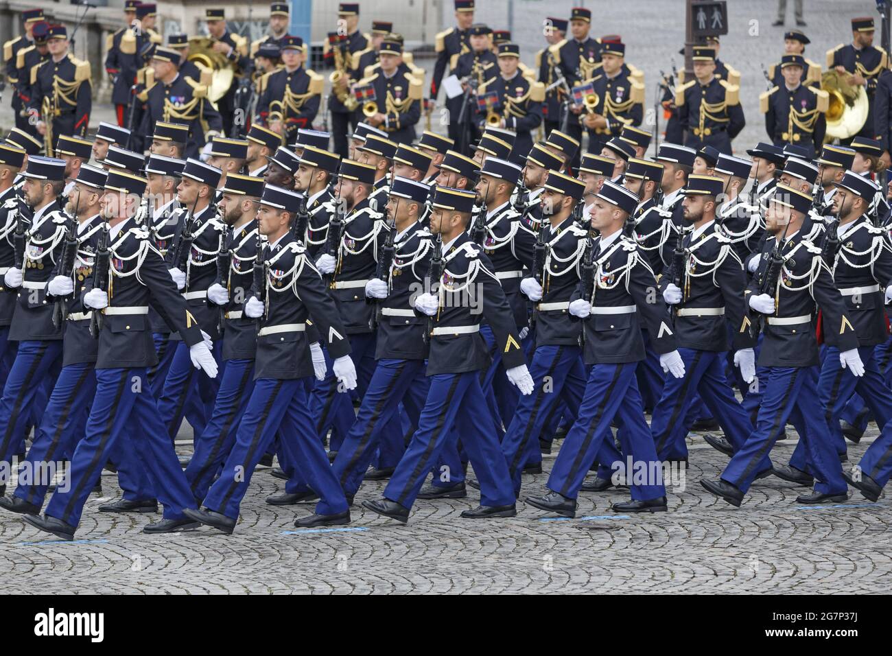Paris, France. 14th July, 2021. The military parade on Bastille Day ...