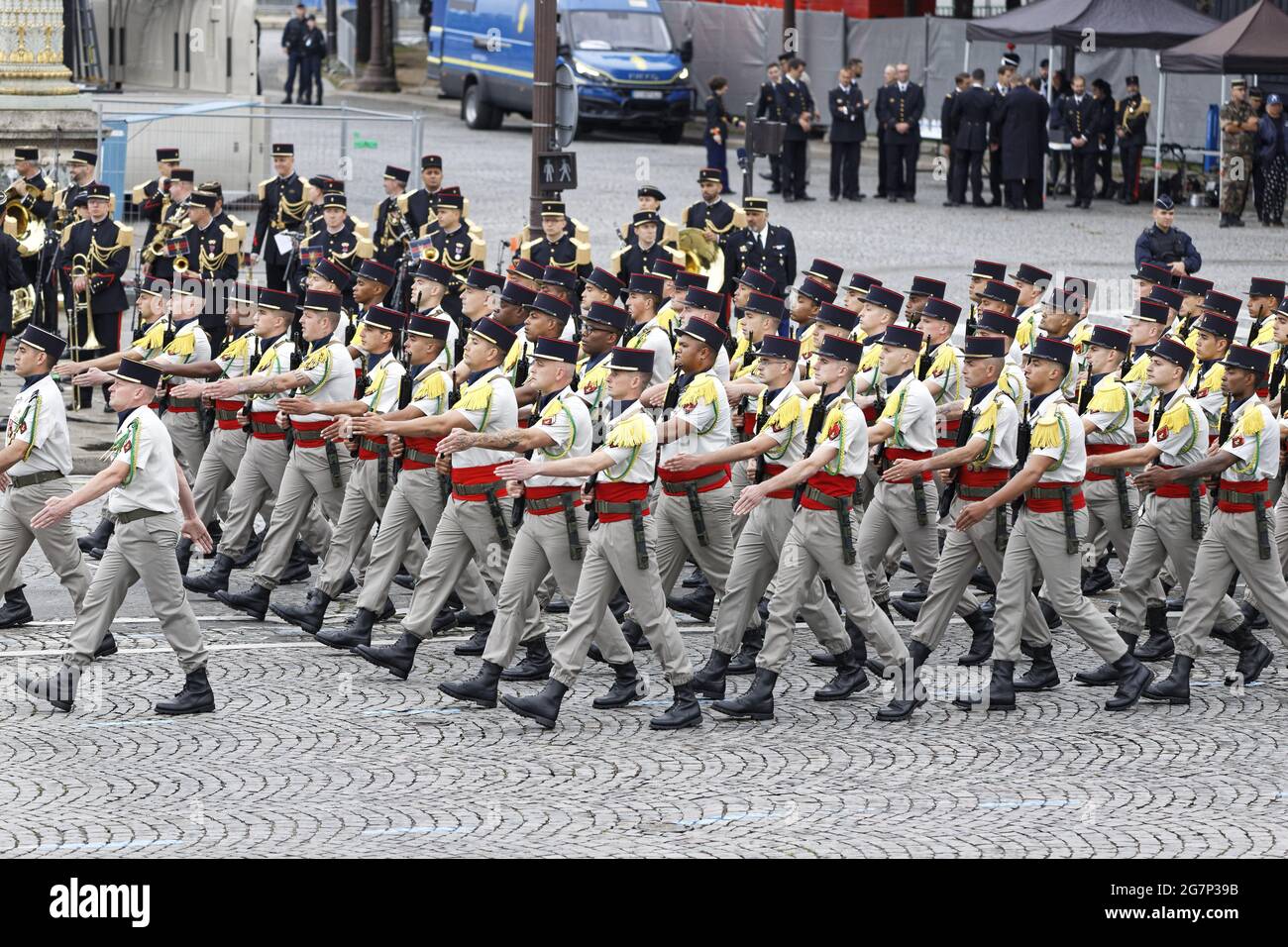 Paris, France. 14th July, 2021. The military parade on Bastille Day ...