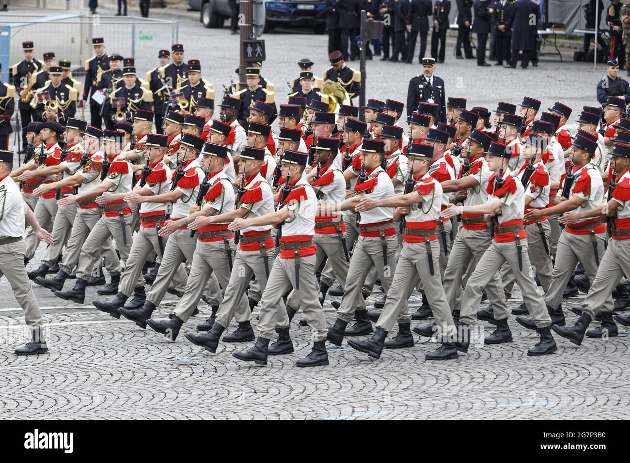 Paris, France. 14th July, 2021. The military parade on Bastille Day ...