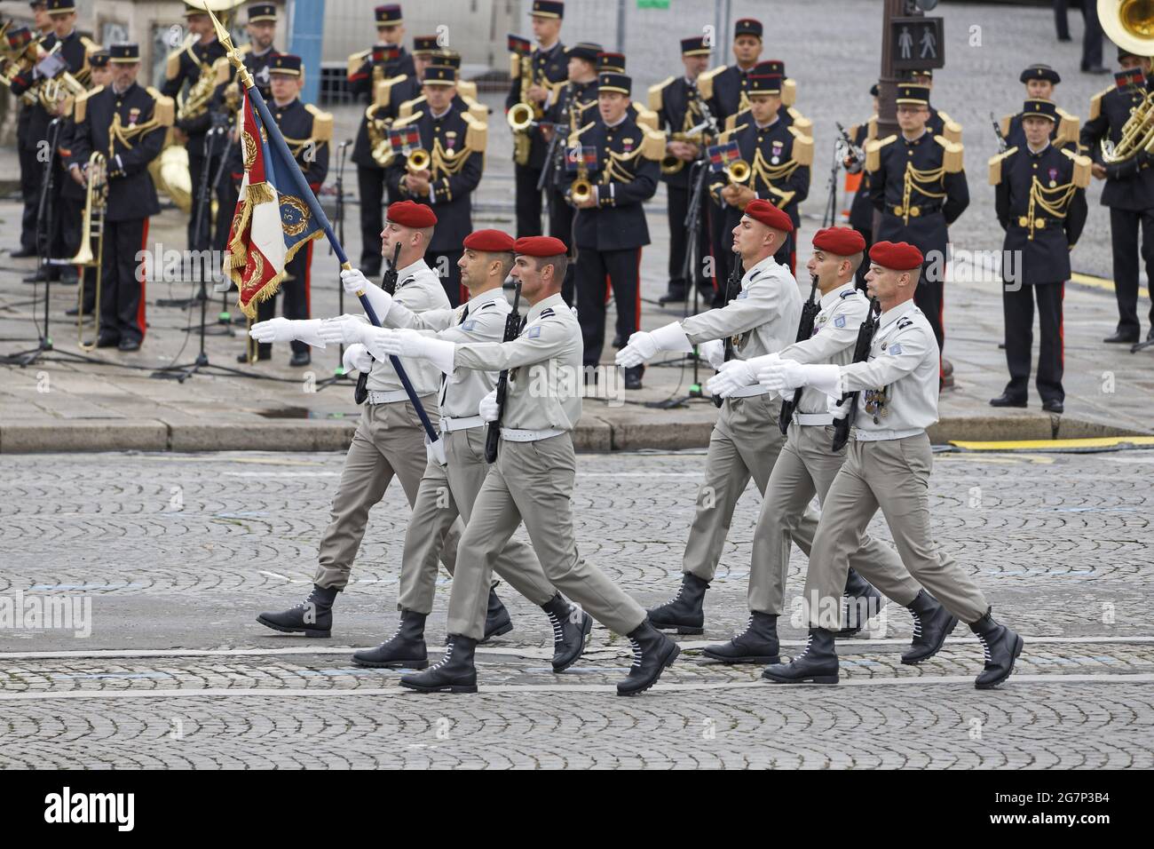 Paris, France. 14th July, 2021. The military parade on Bastille Day ...