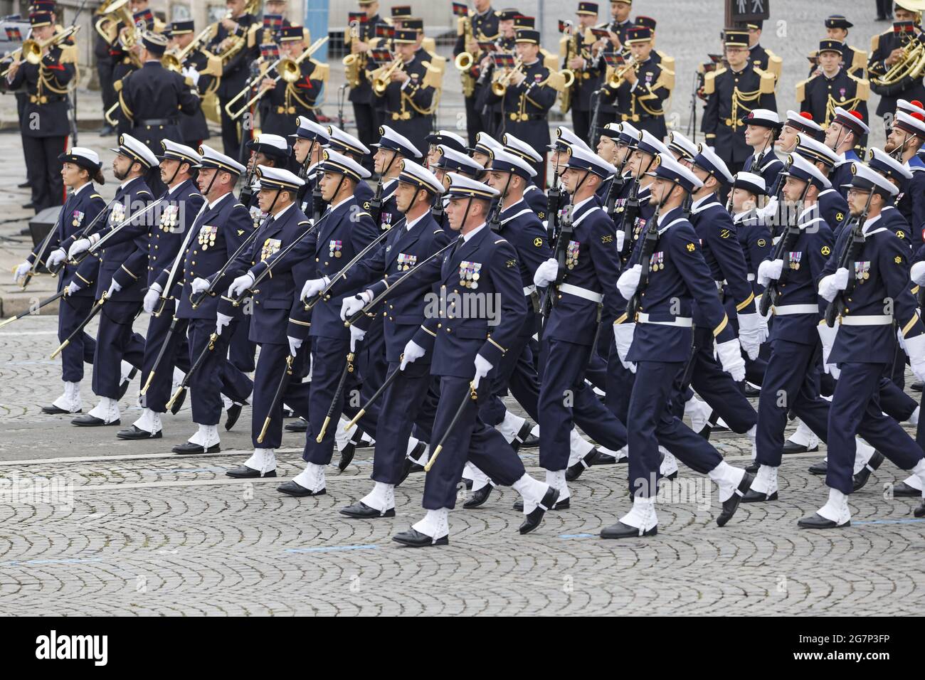 Paris, France. 14th July, 2021. The military parade on Bastille Day ...