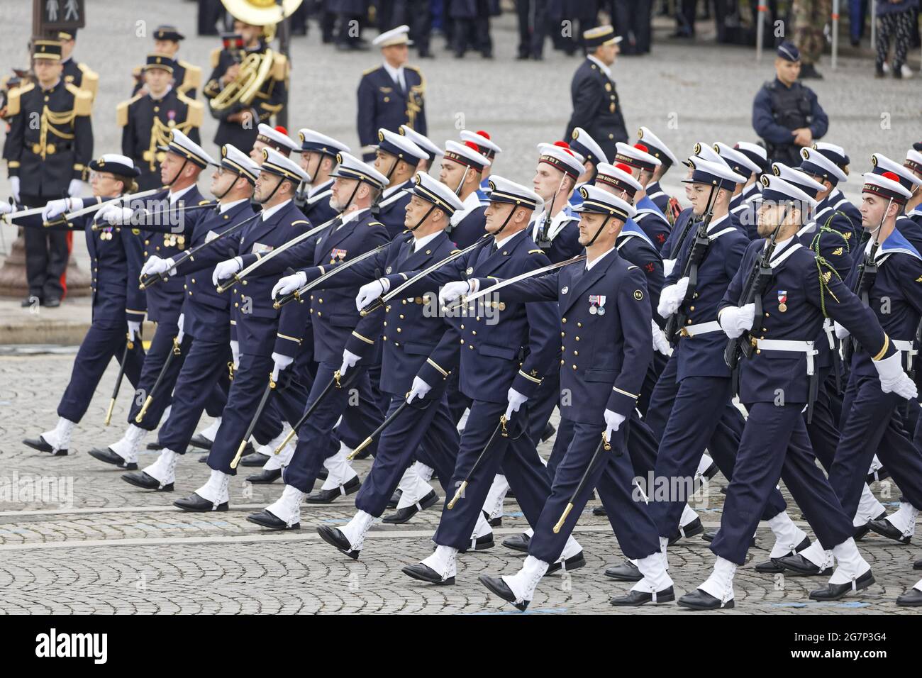Paris, France. 14th July, 2021. The military parade on Bastille Day ...