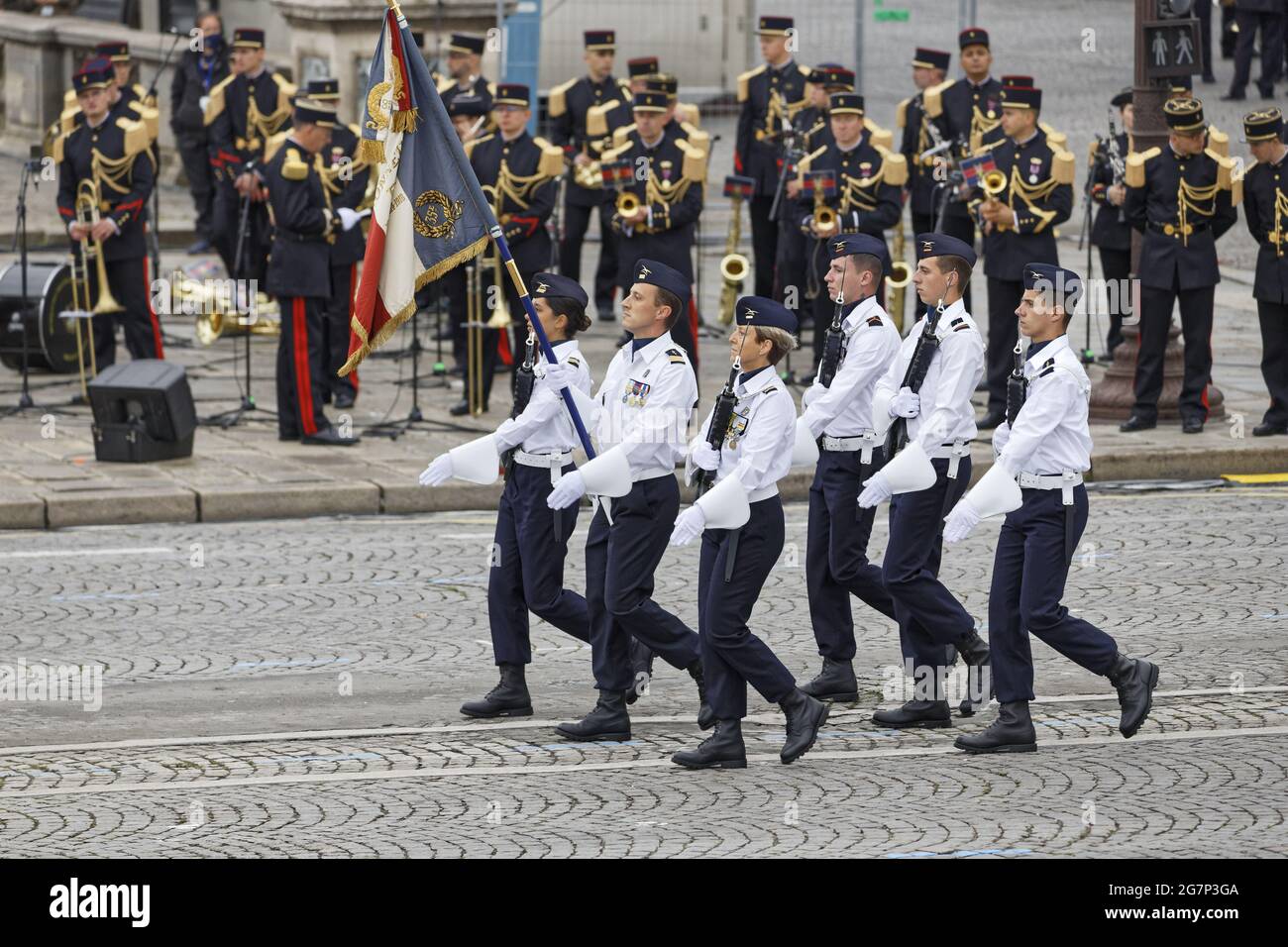 Paris, France. 14th July, 2021. The military parade on Bastille Day ...