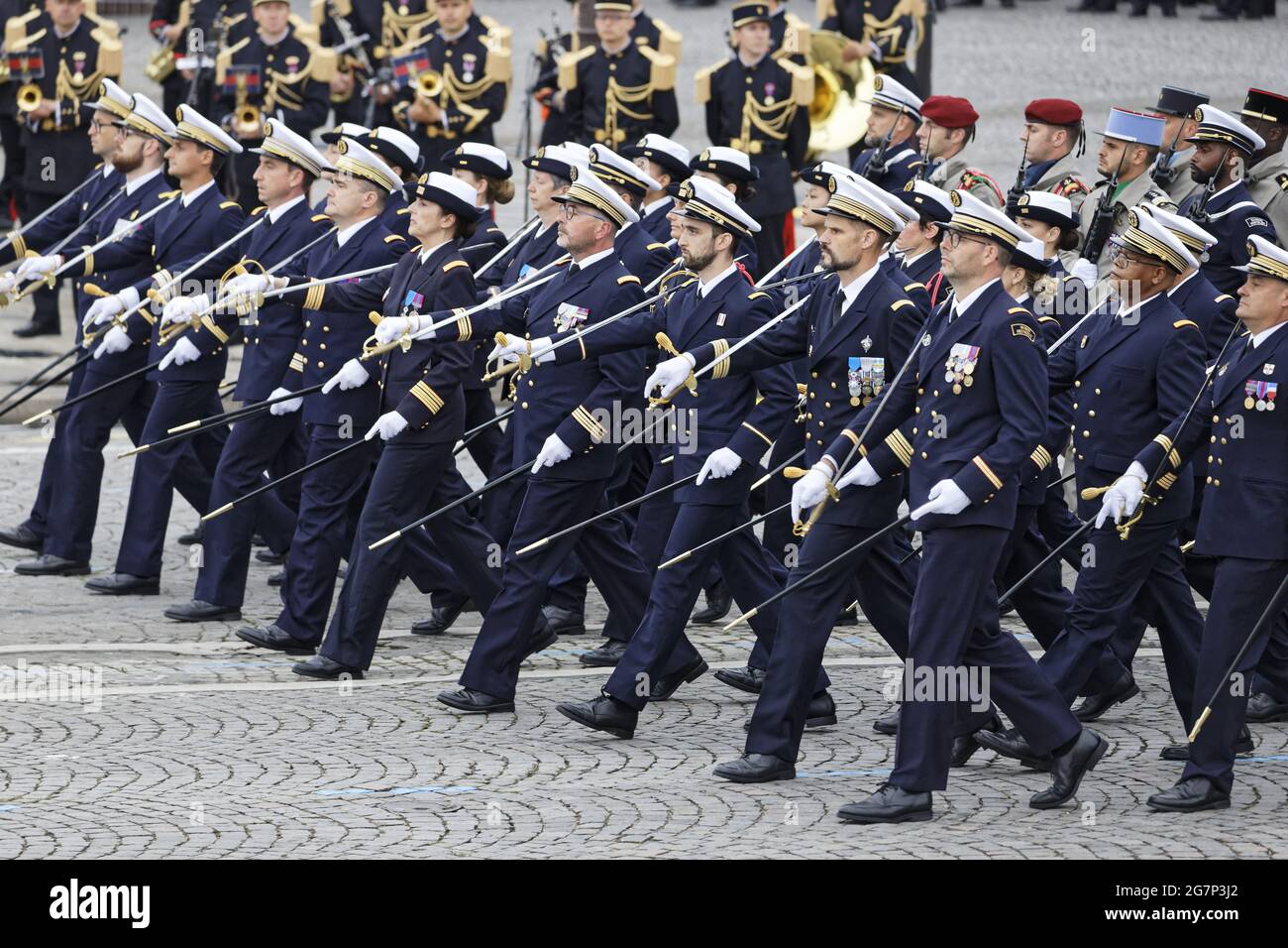 Paris, France. 14th July, 2021. The military parade on Bastille Day ...