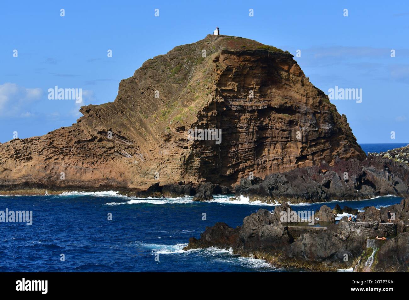 Mole Island, Ilhéu Mole, Porto Moniz, Madeira, Portugal, Europe Stock ...