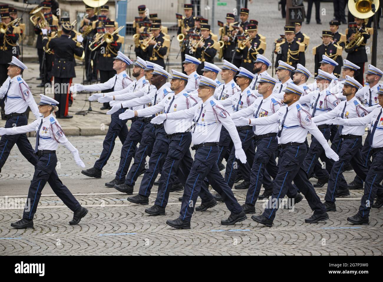 Paris, France. 14th July, 2021. The military parade on Bastille Day ...