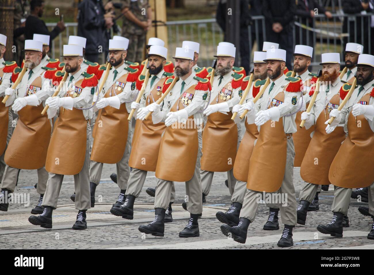 Paris, France. 14th July, 2021. The military parade on Bastille Day ...