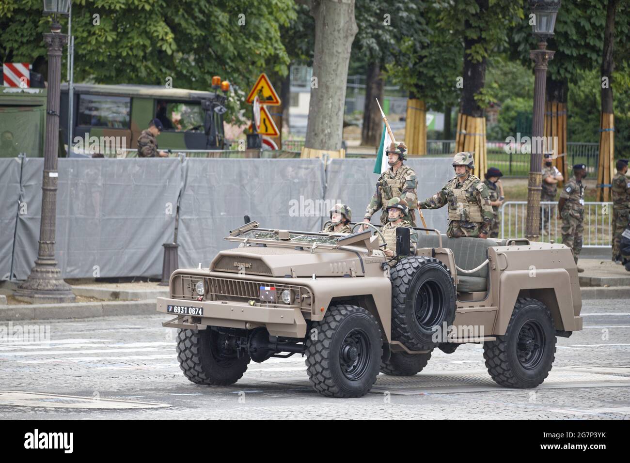 Paris, France. 14th July, 2021. The military parade on Bastille Day ...