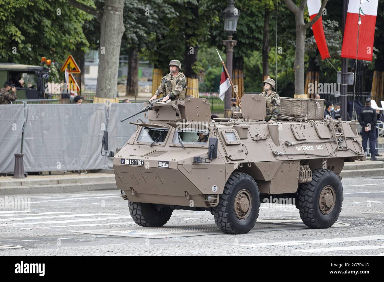 Paris, France. 14th July, 2021. The military parade on Bastille Day ...