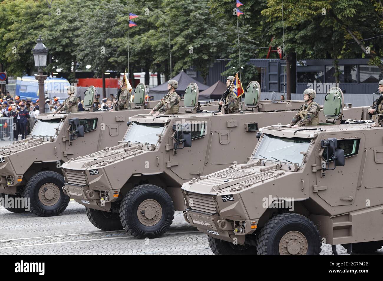 Paris, France. 14th July, 2021. The military parade on Bastille Day ...