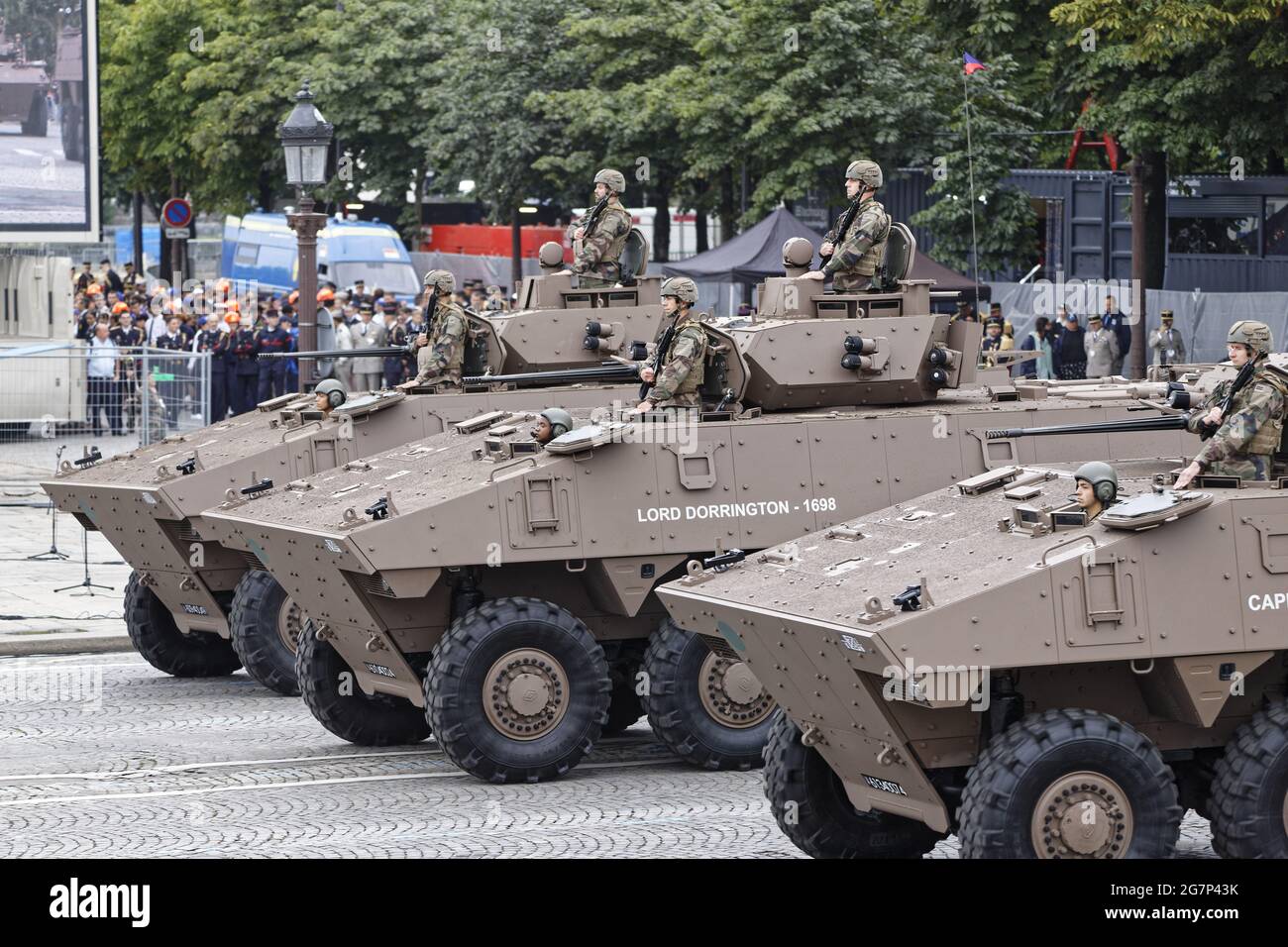 Paris, France. 14th July, 2021. The military parade on Bastille Day ...