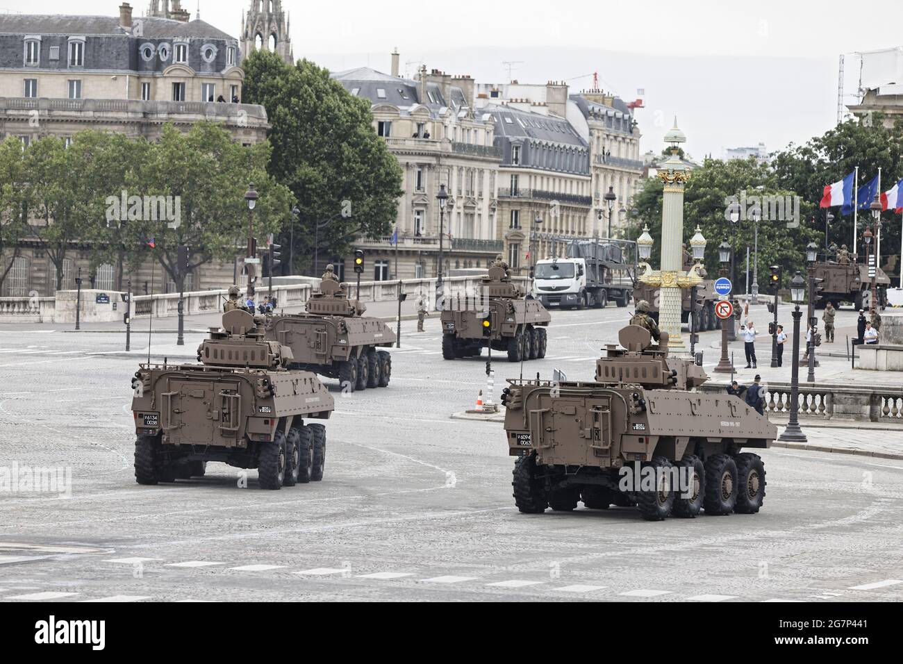 Paris, France. 14th July, 2021. The military parade on Bastille Day ...