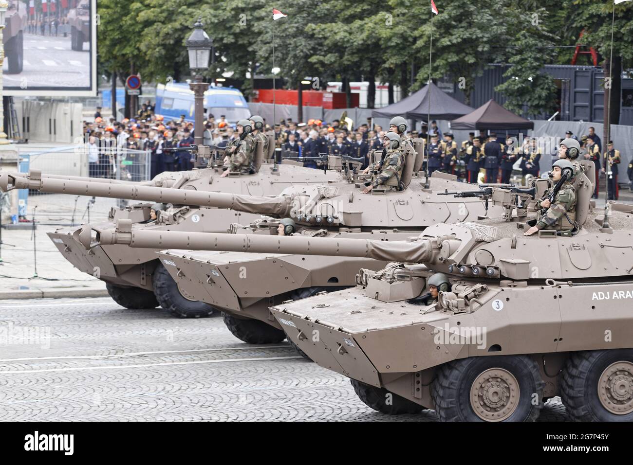 Paris, France. 14th July, 2021. The military parade on Bastille Day ...