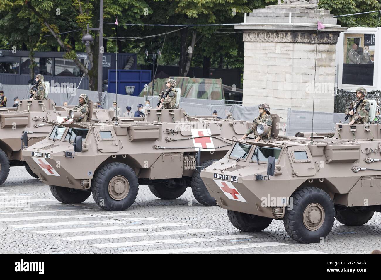 Paris, France. 14th July, 2021. The military parade on Bastille Day ...