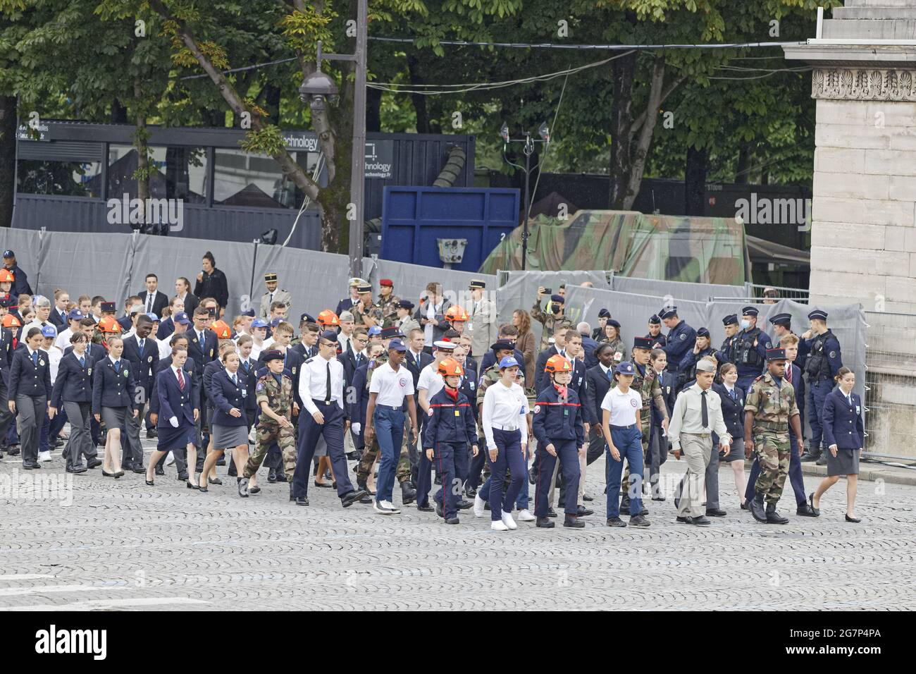 Paris, France. 14th July, 2021. The military parade on Bastille Day ...