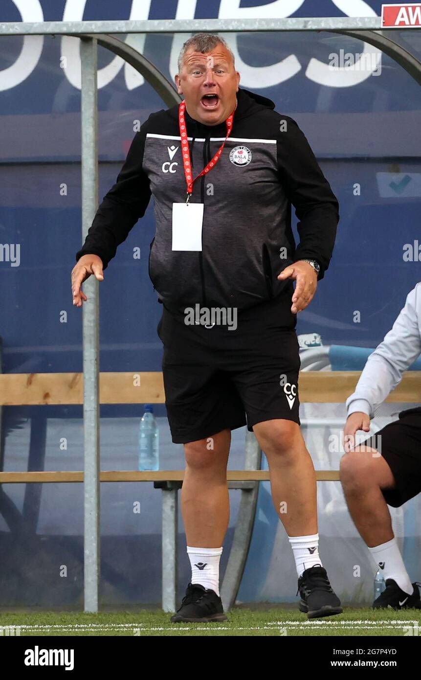 Bala Town manager Colin Caton during the UEFA Europa Conference League ... Bala Town manager Colin Caton during the UEFA Europa Conference League ...
