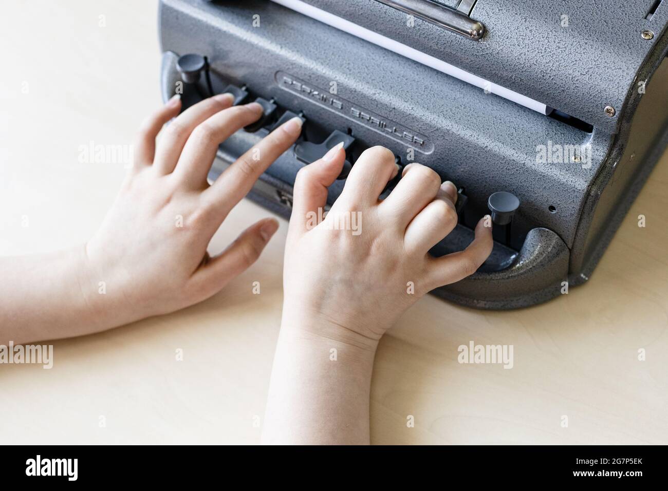 Braille machine hi-res stock photography and images - Alamy