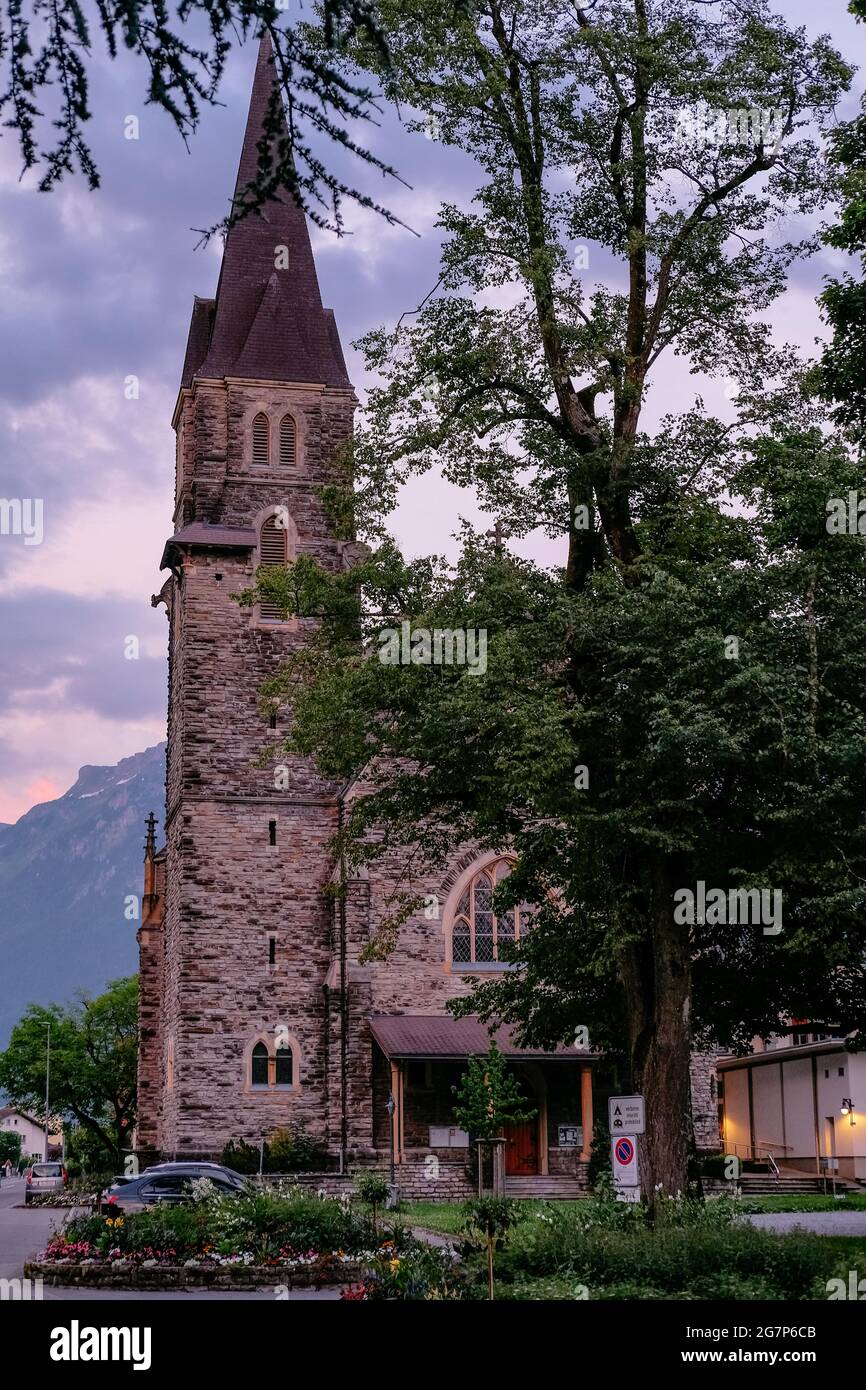 Swiss cathedral alps hi-res stock photography and images - Alamy