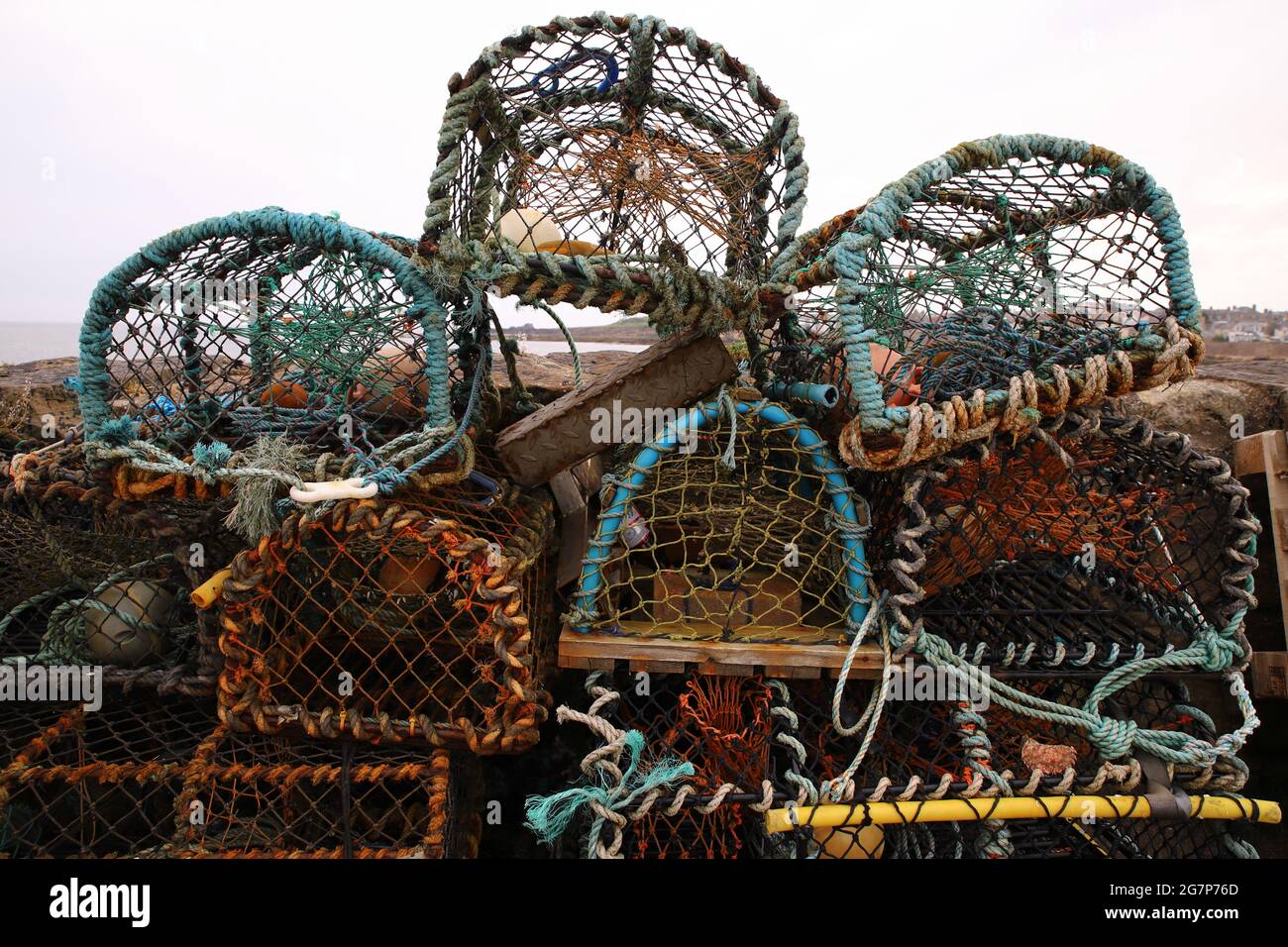 Creel device to catch lobsters hi-res stock photography and images - Alamy