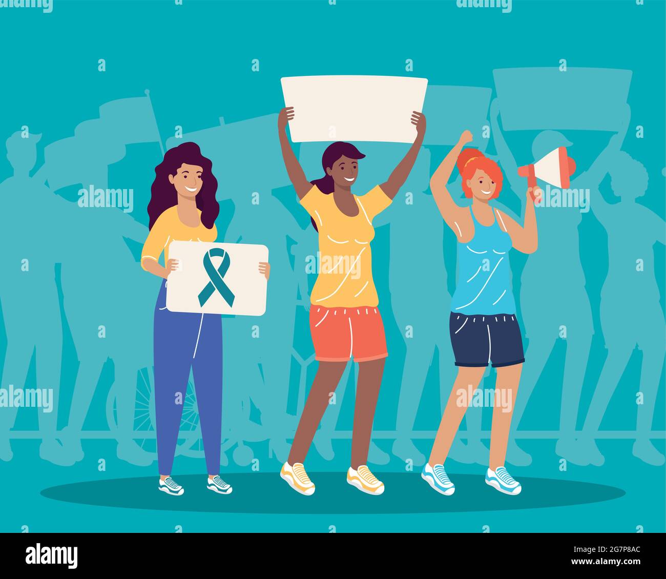 Women supporting Stock Vector Images - Alamy