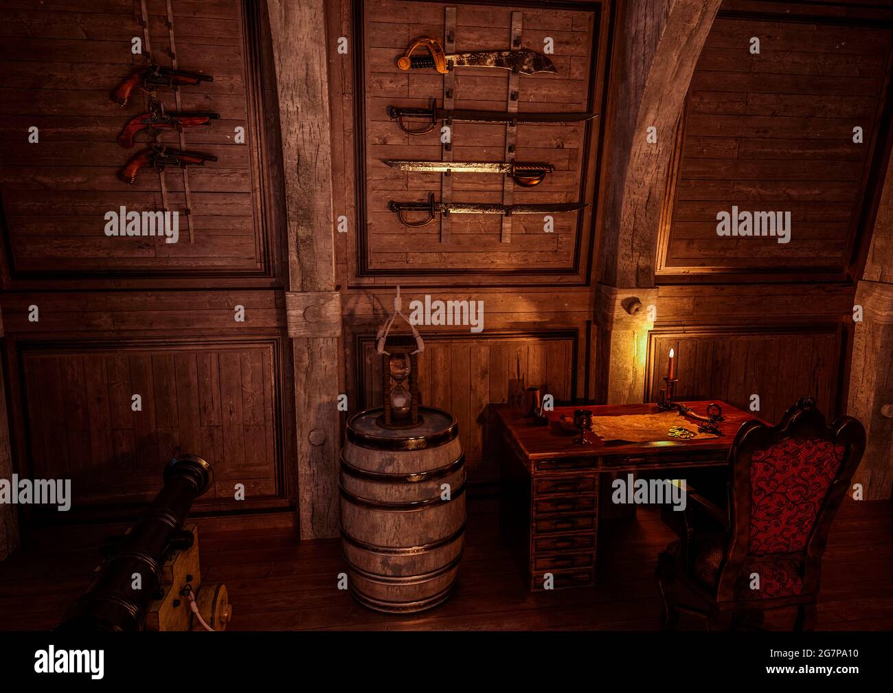 Pirate cabin hi-res stock photography and images - Alamy