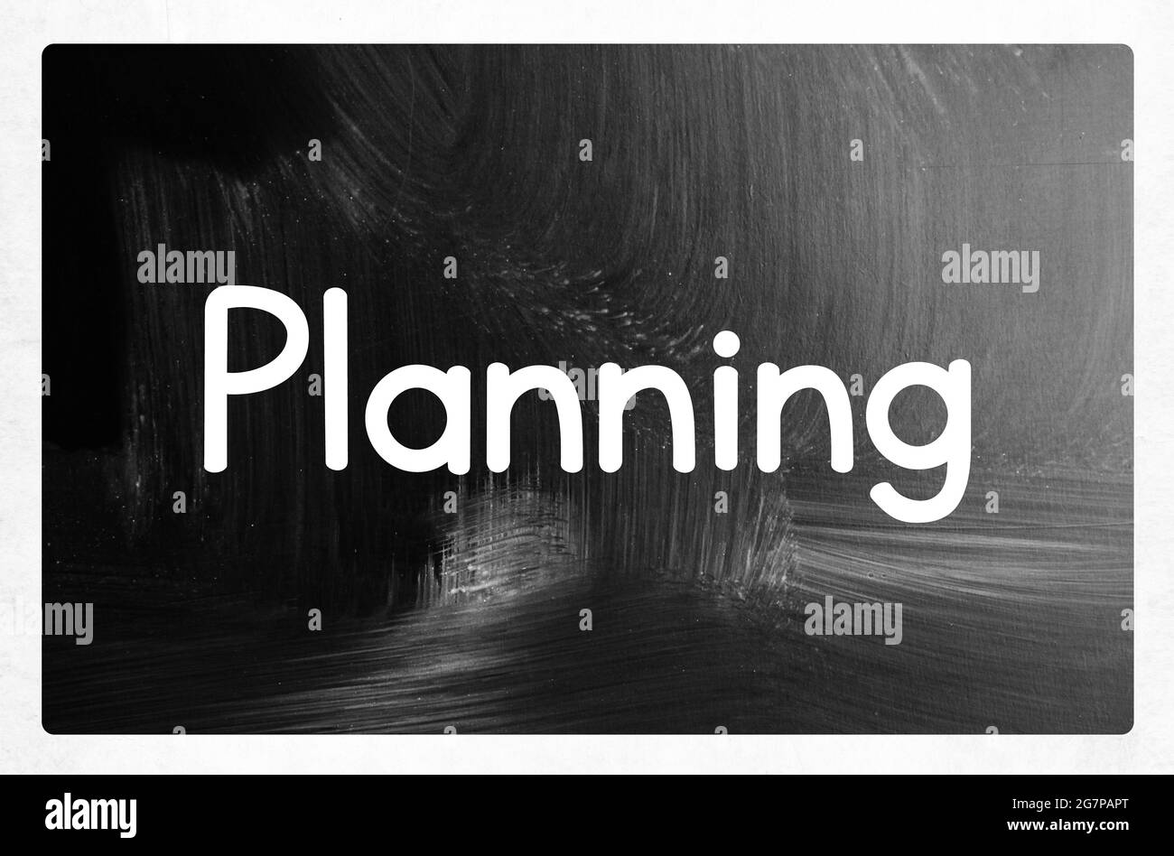 Project plan marketing planning Black and White Stock Photos & Images ...
