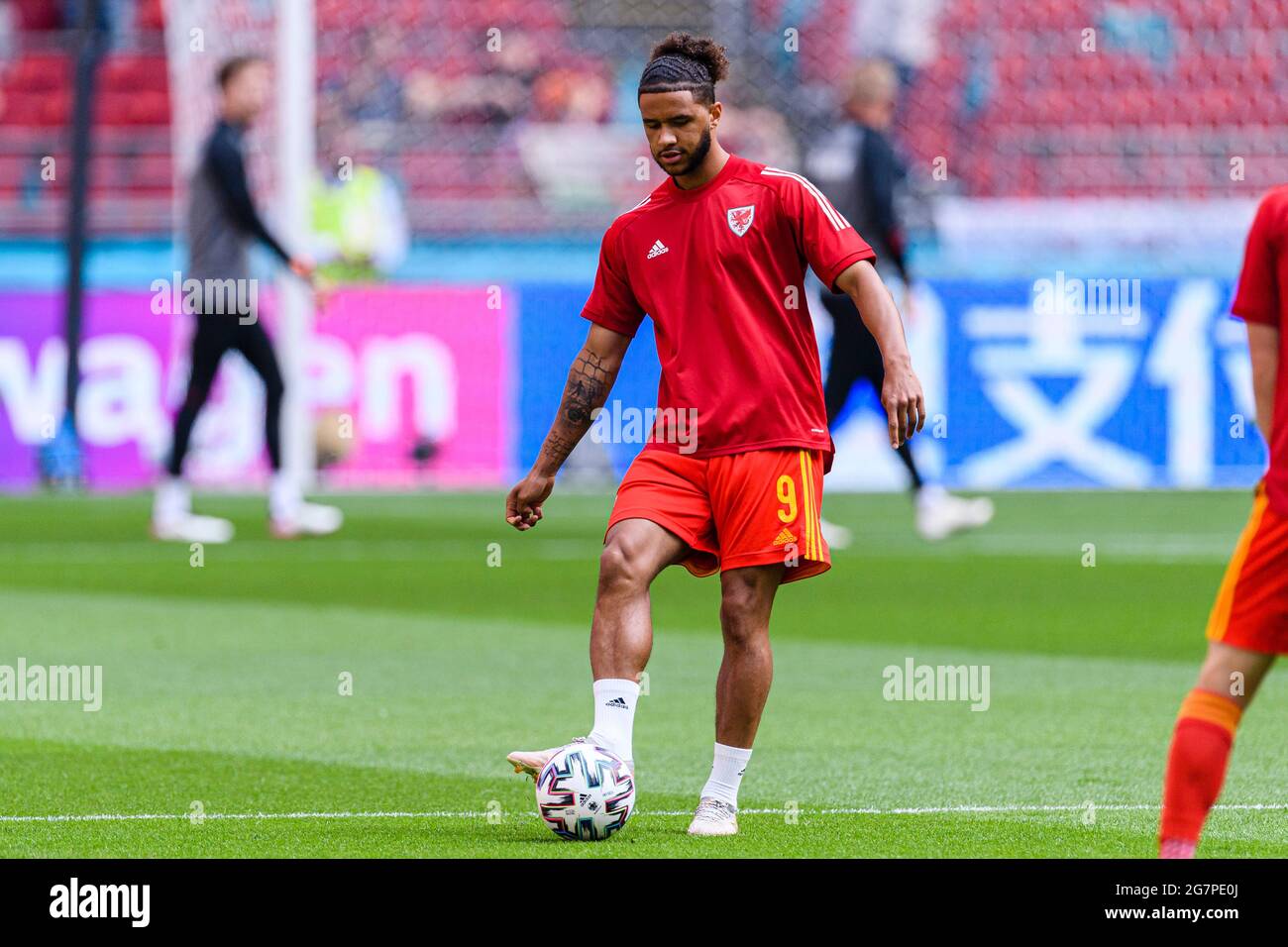Amsterdam, Netherlands - 26, June: Tyler Roberts of Wales warming up ...