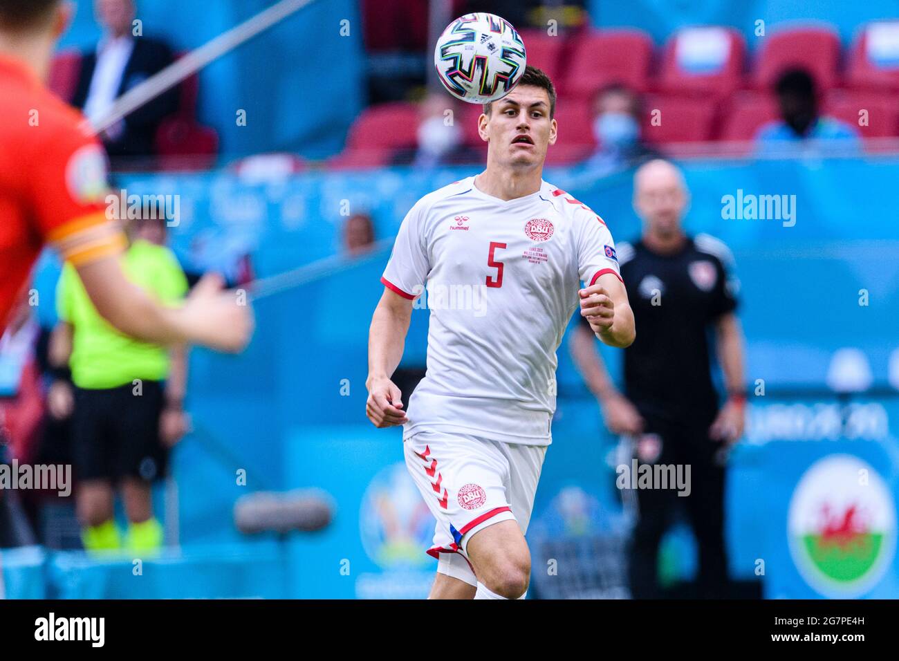 Amsterdam, Netherlands - 26, June: Joakim Maehle of Denmark controls ...