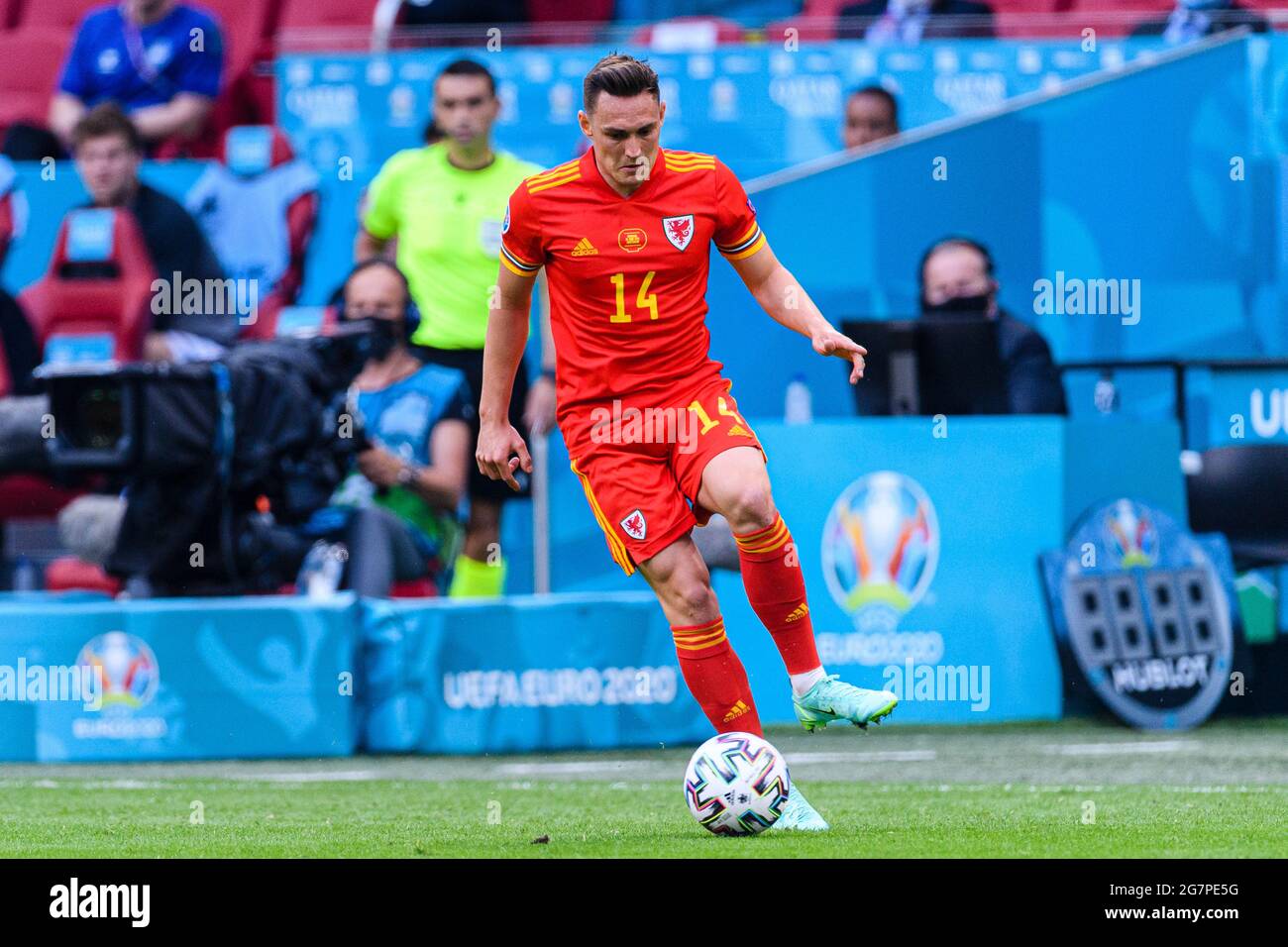 Amsterdam, Netherlands - 26, June: Connor Roberts of Wales in action during the UEFA Euro 2020 ...