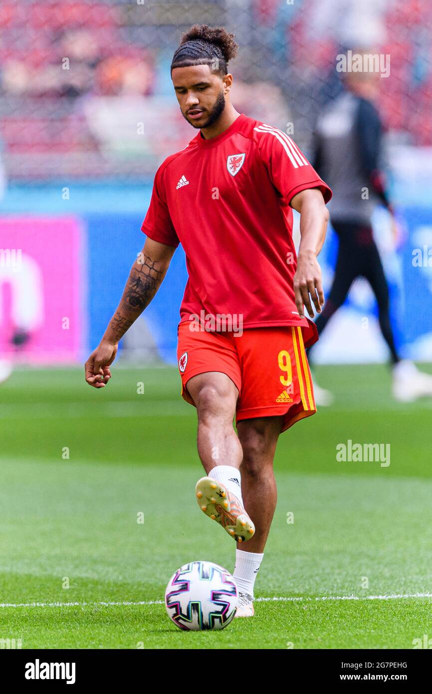 Amsterdam, Netherlands - 26, June: Tyler Roberts of Wales warming up ...