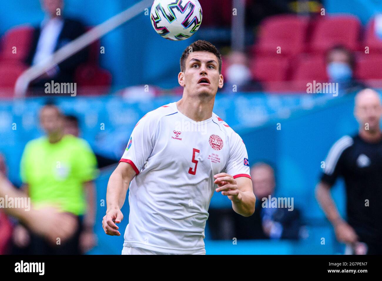 Amsterdam, Netherlands - 26, June: Joakim Maehle of Denmark controls ...