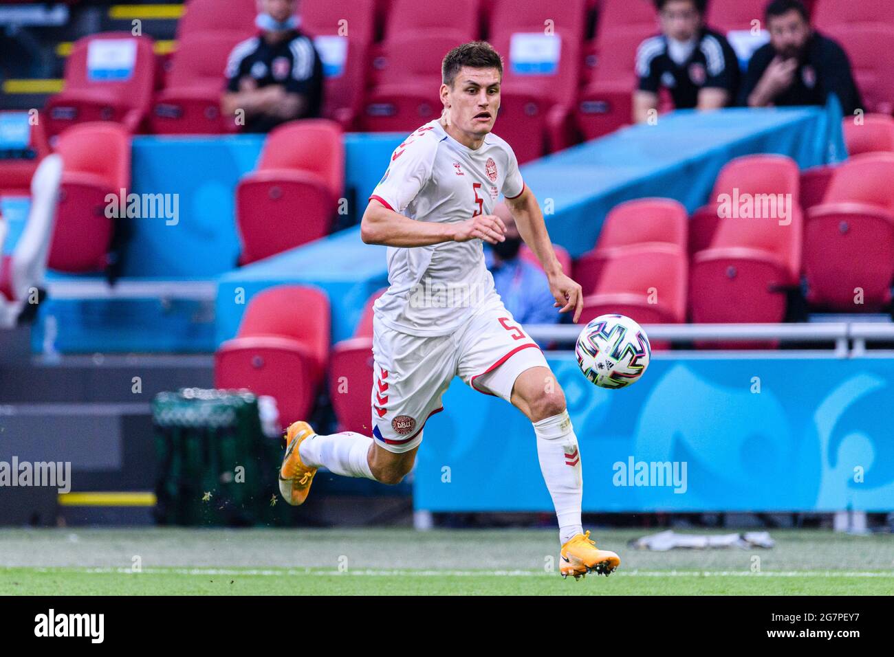 Amsterdam, Netherlands - 26, June: Joakim Maehle of Denmark in action ...