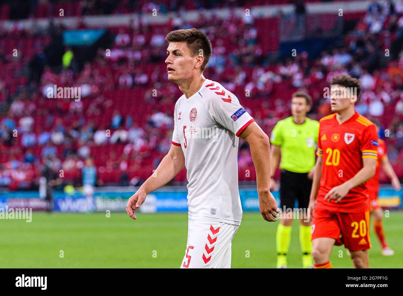 Amsterdam, Netherlands - 26, June: Joakim Maehle of Denmark walks in ...