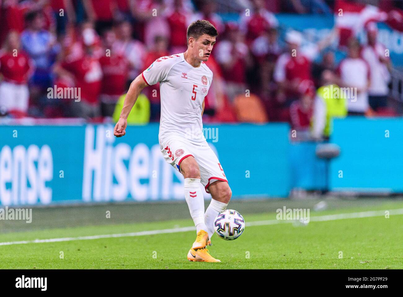 Amsterdam, Netherlands - 26, June: Joakim Maehle of Denmark in action ...