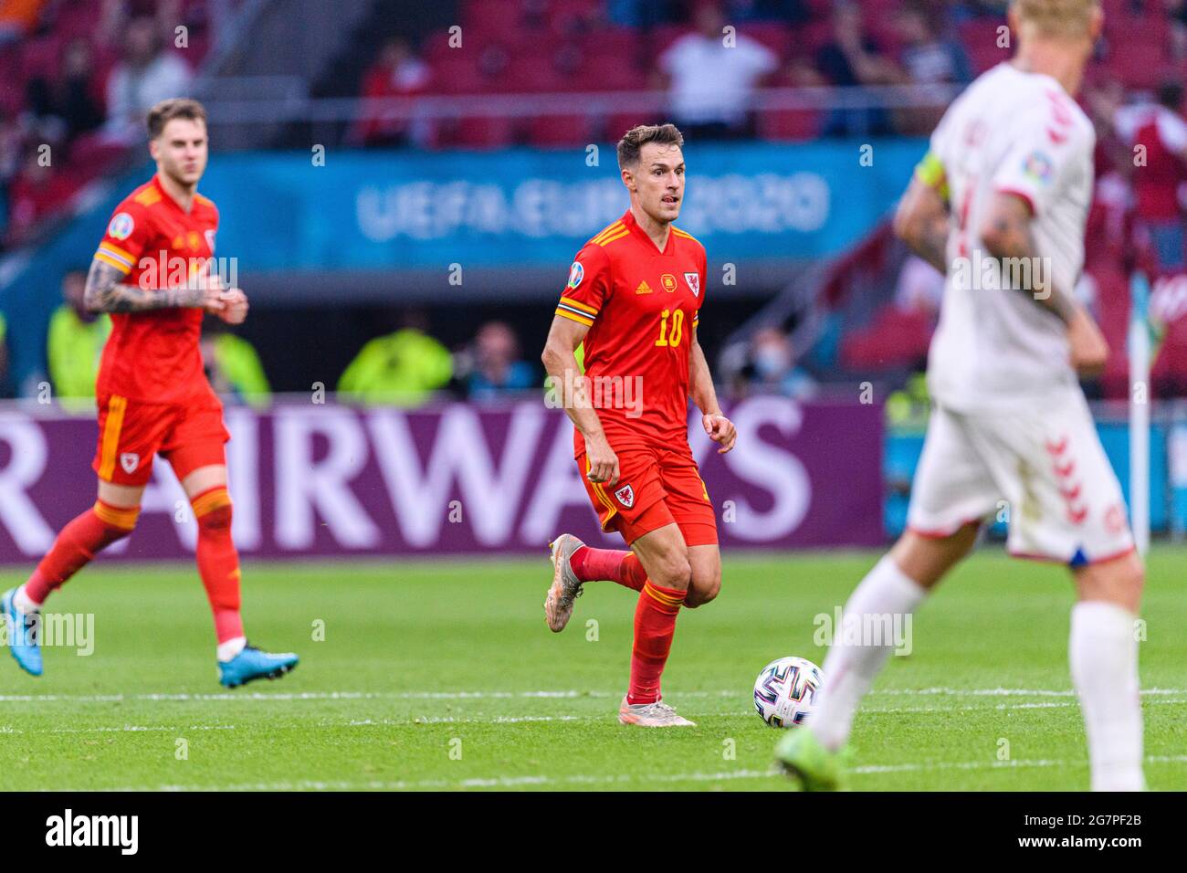 Amsterdam, Netherlands - 26, June: Aaron Ramsey of Wales in action ...