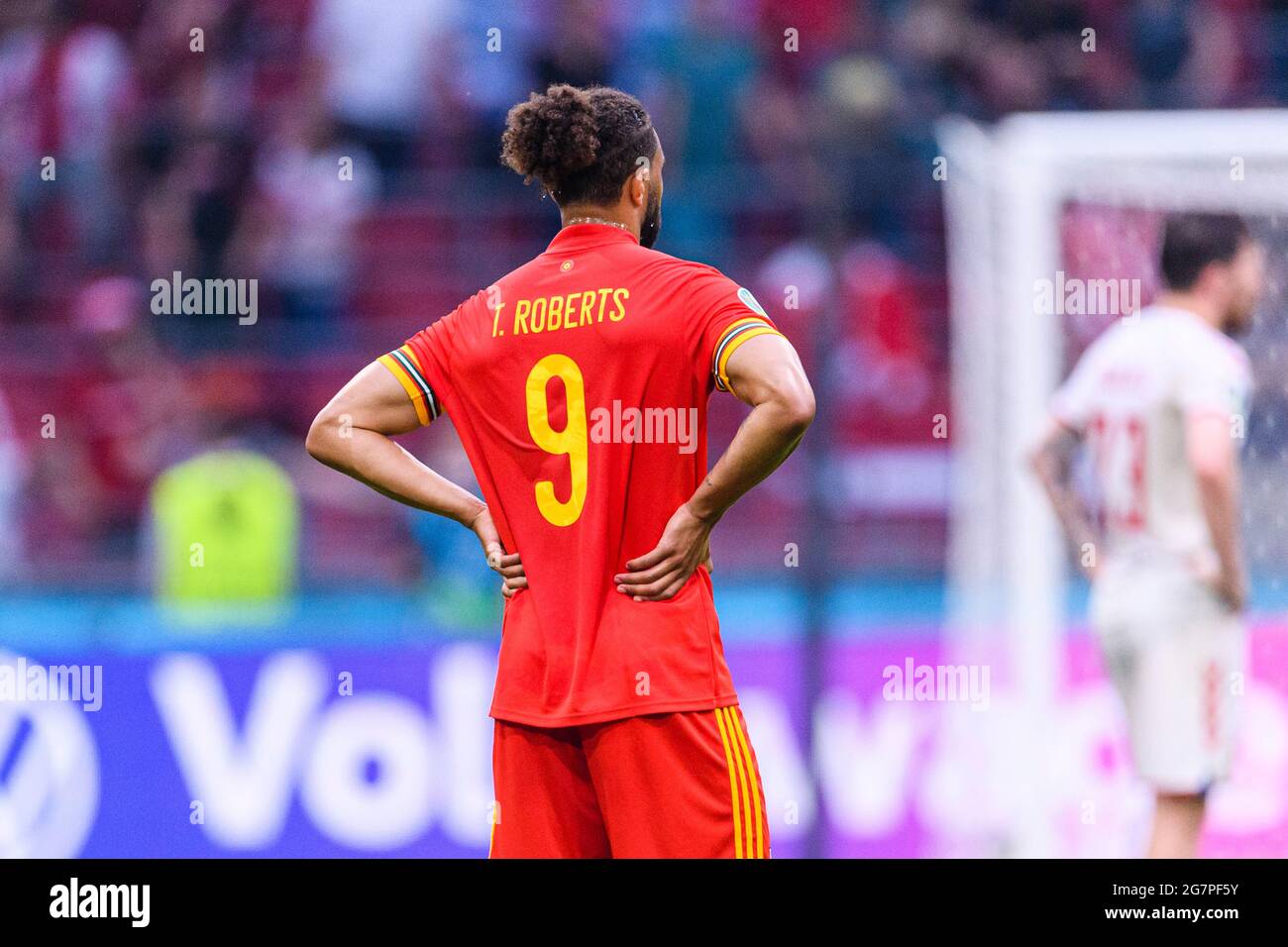 Amsterdam, Netherlands - 26, June: Tyler Roberts of Wales reacts as his ...
