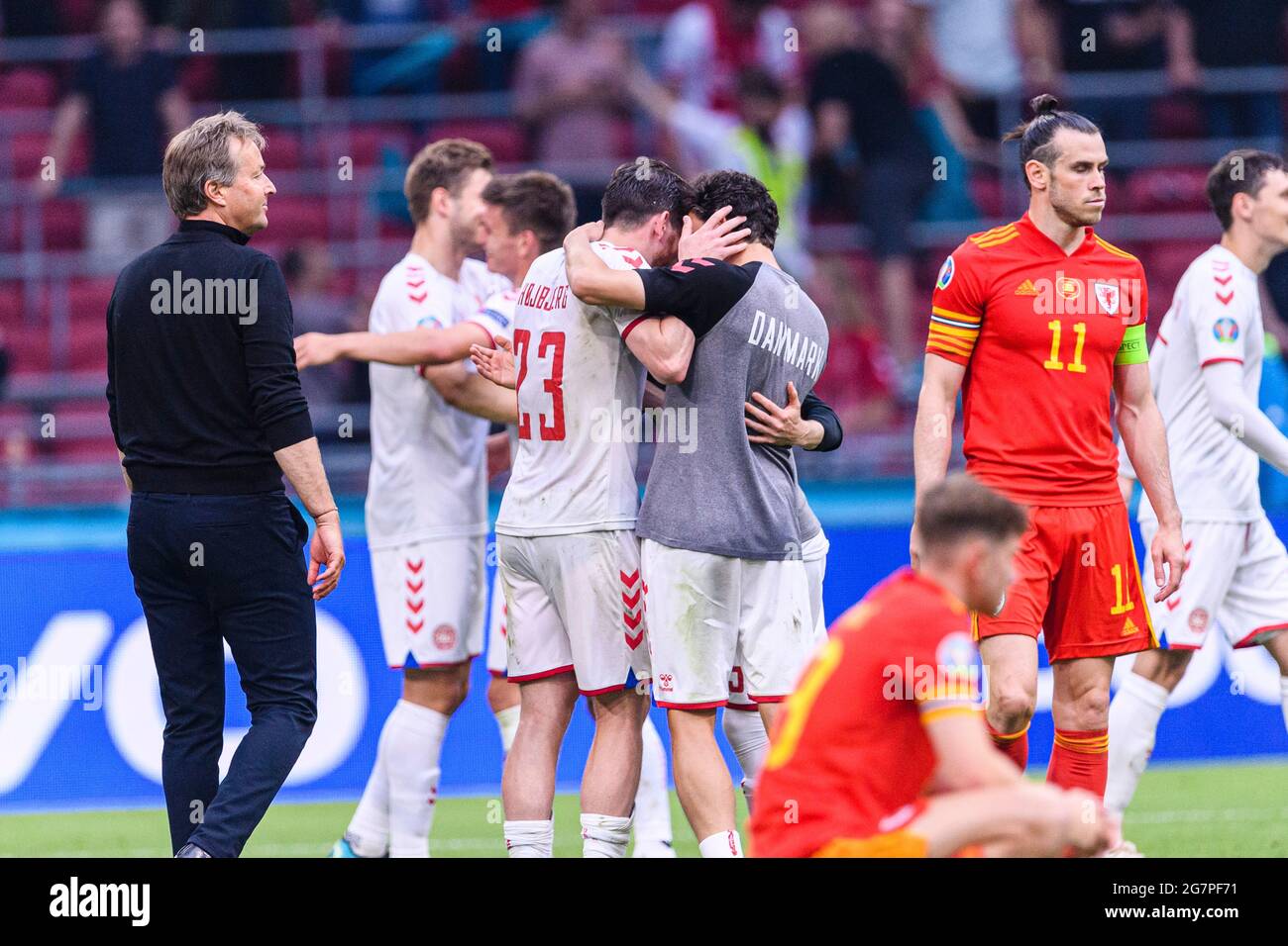 Amsterdam, Netherlands - 26, June: Denmark players celebrates after ...