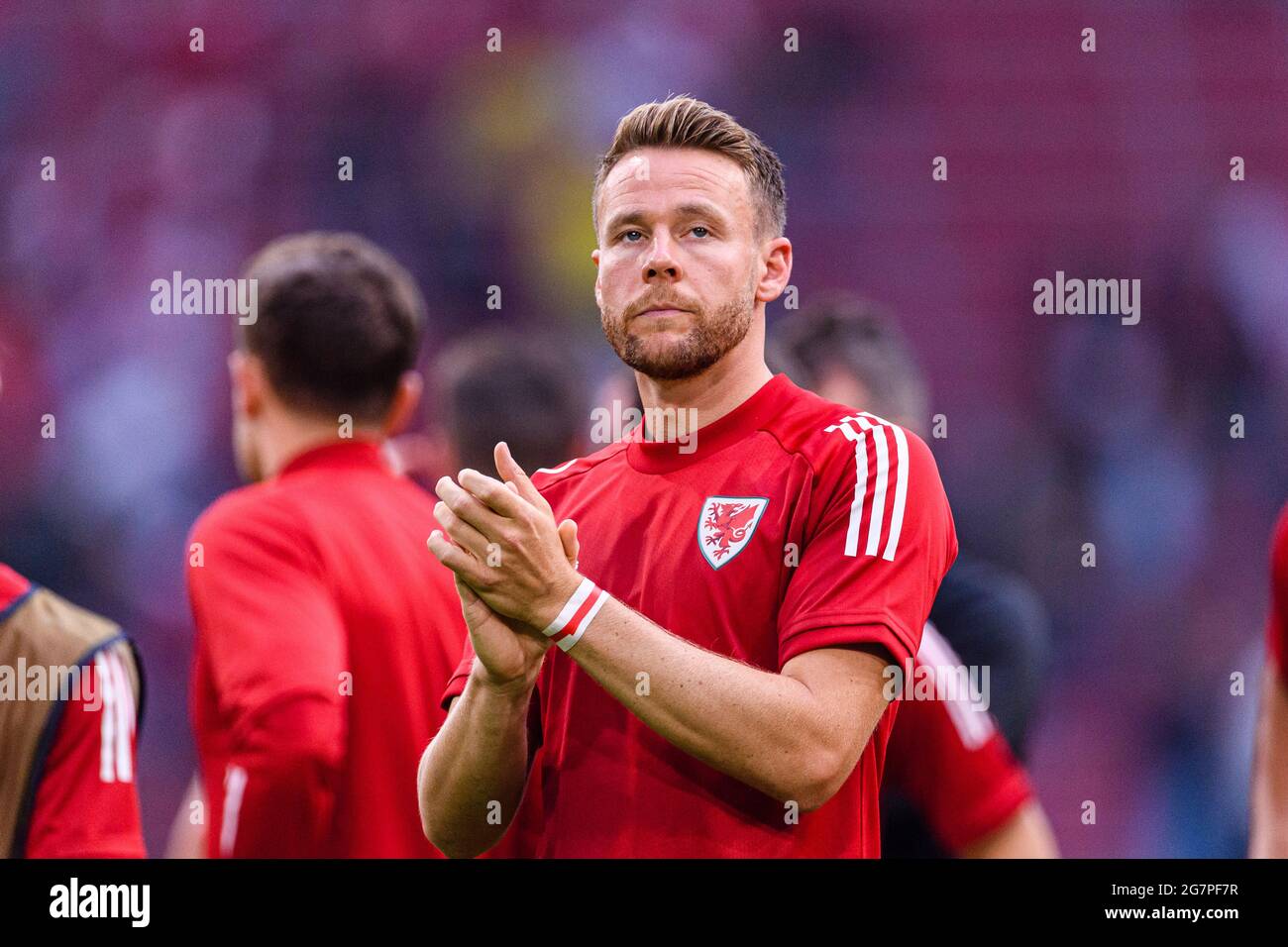 Amsterdam, Netherlands - 26, June: Christopher Gunter of Wales was ...