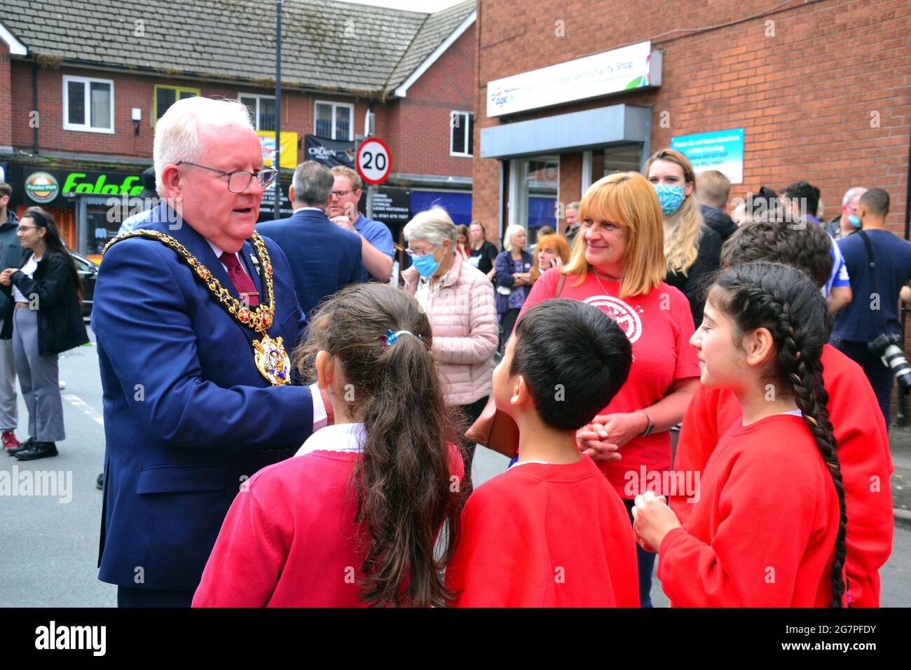 The Lord Mayor of the City of Manchester, Councillor Tommy Judge, talks ...
