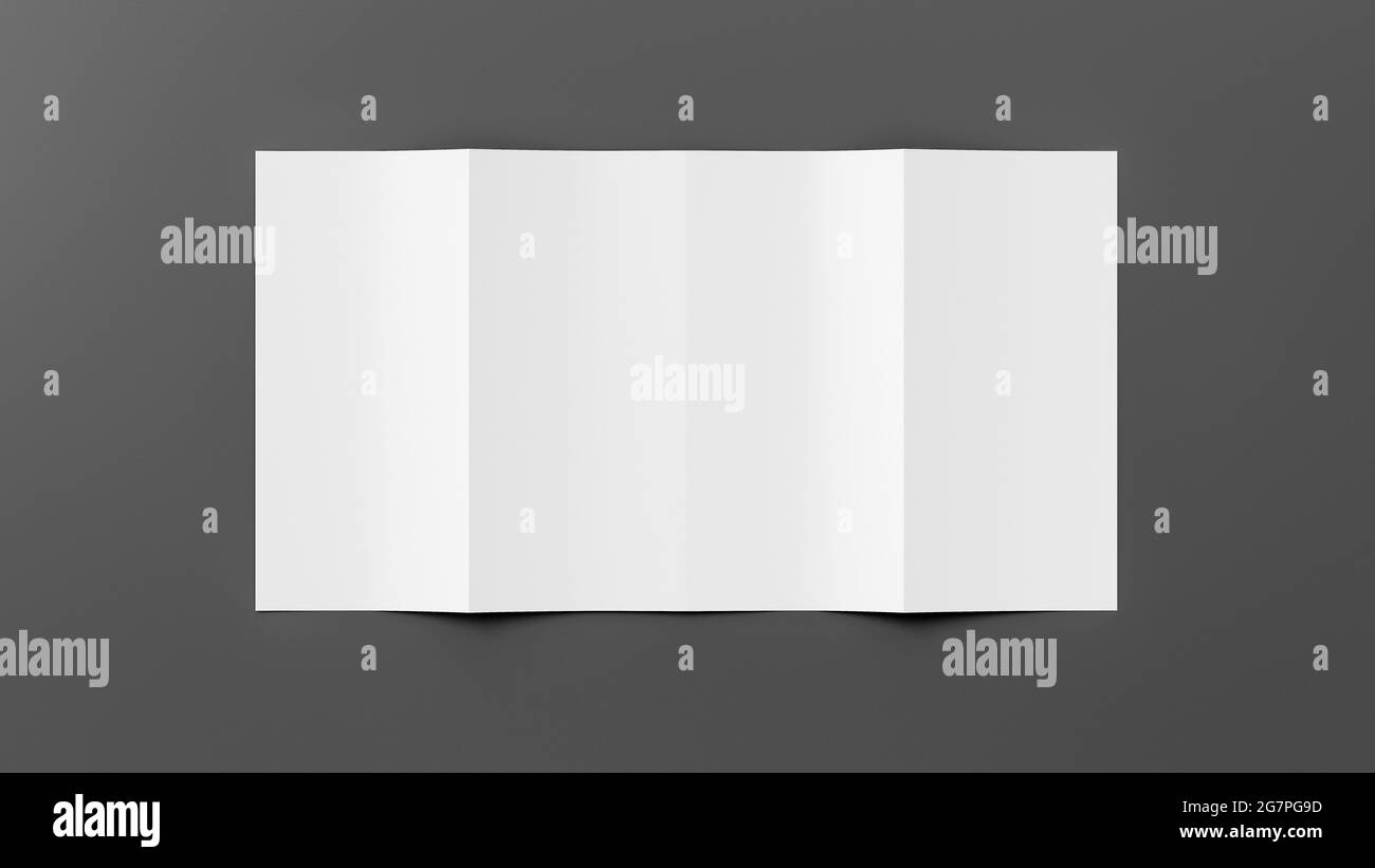 Vertical double gate fold brochure. Four panels, eight pages blank ...