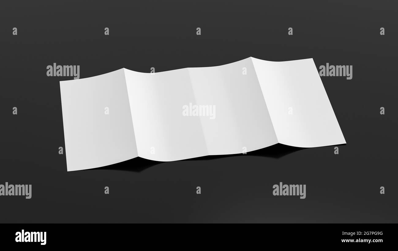 Vertical double gate fold brochure. Four panels, eight pages blank ...