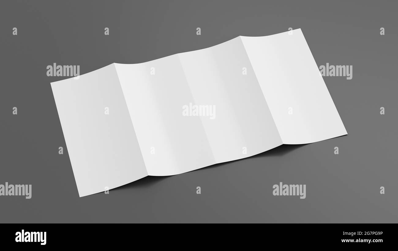 Vertical double gate fold brochure. Four panels, eight pages blank ...