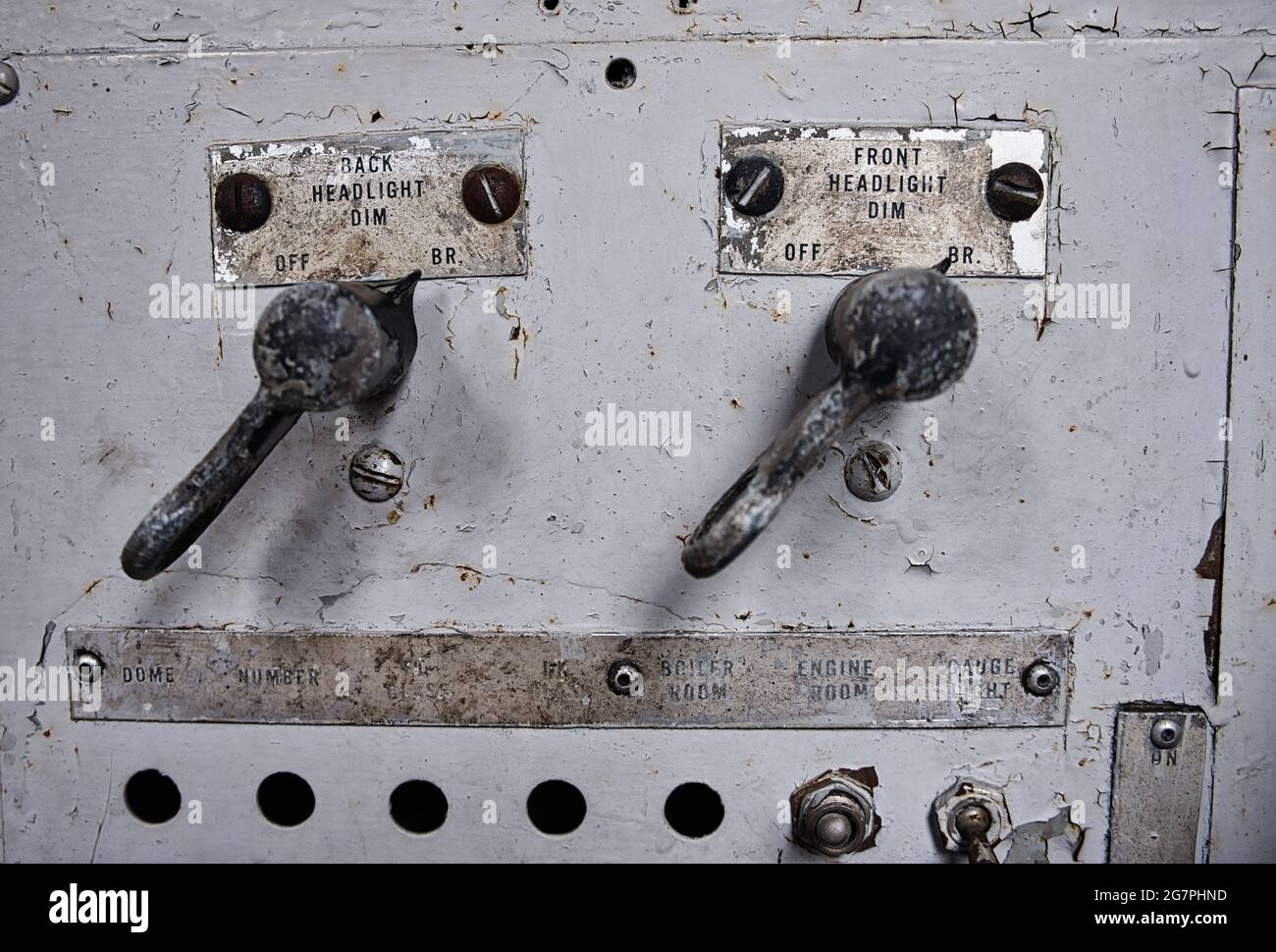 Diesel locomotive controls hi-res stock photography and images - Alamy