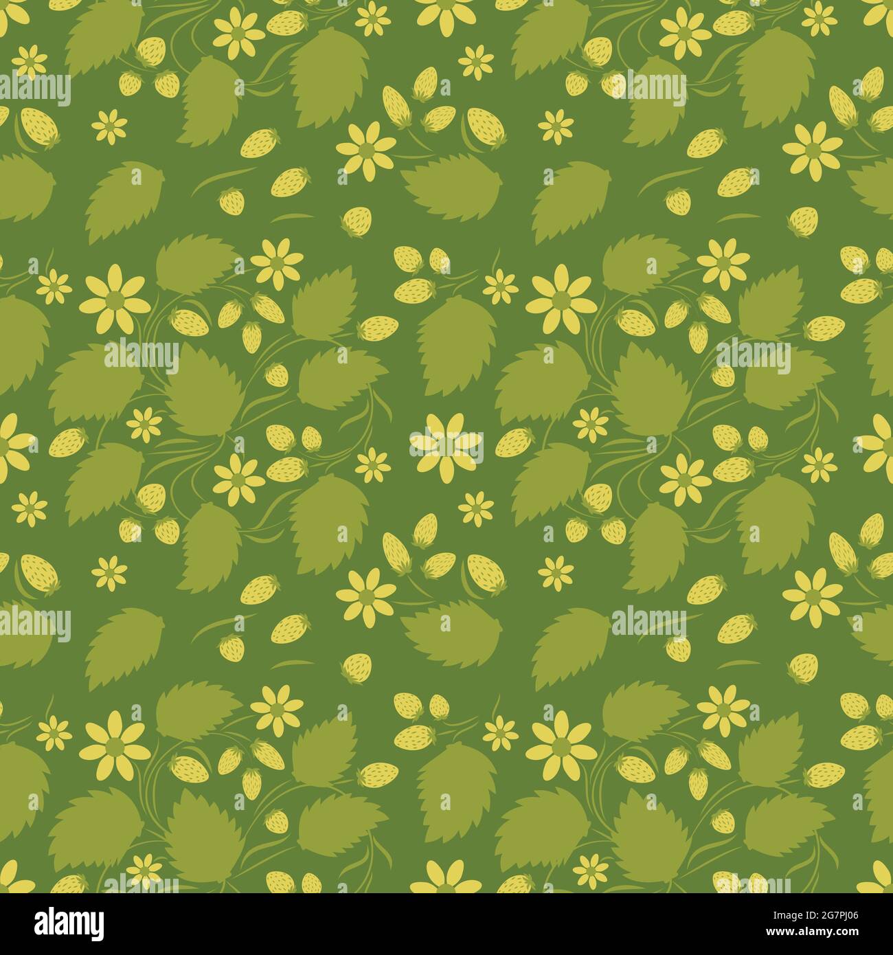 Floral pattern with flowers and leaves Fantasy flowers Abstract Floral ...